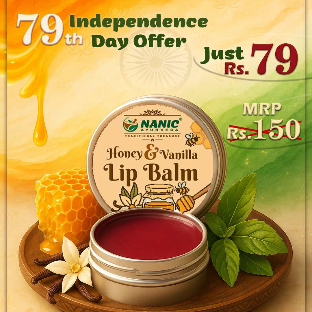 Honey & Vanilla Lip Balm - Ayurvedic – Nanic Ayurveda